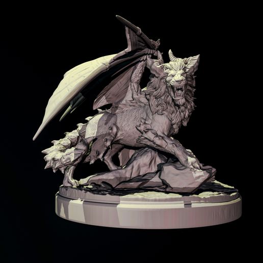 🔝 Miniature manticore for dungeons and dragons・Archivo STL para ...
