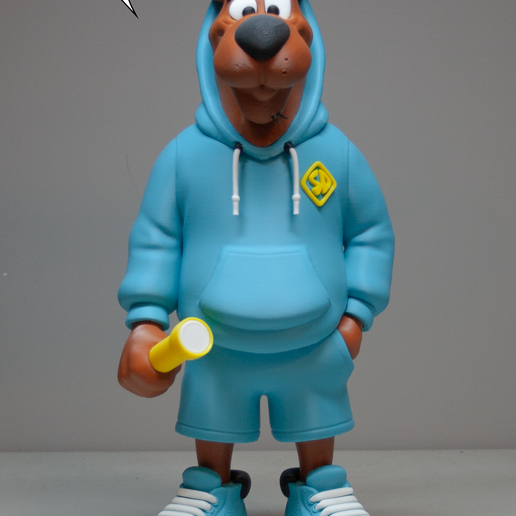 🎨 Scooby – Urban Style STL Figure (Fan Art, 12.5” Tall)・ STL File for ...