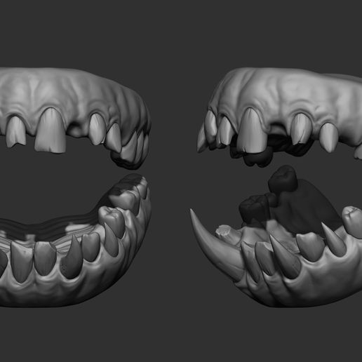 👹 21 Creature + Monster Teeth・ 3D File for ・Cults