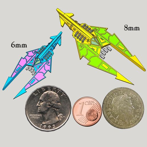 🎲 6mm & 8mm CHAOX BladeHell Fighter・ 3D File for 3D printing・Cults