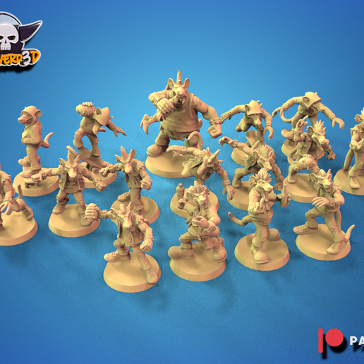 ♟ Punk rats team - December 2024・ 3D File for 3D printing・Cults