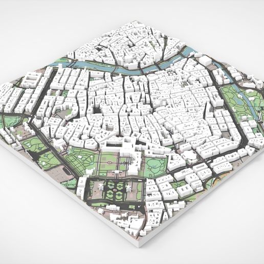 🇦🇹 Cityscape Vienna Austria・ STL File for 3D printing・Cults