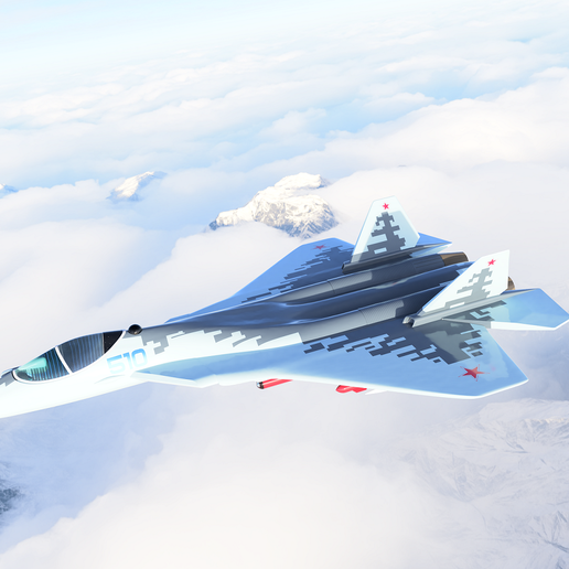 3D file SU 57 Fighter Plane 🛩️ ・Design to download and 3D print・Cults
