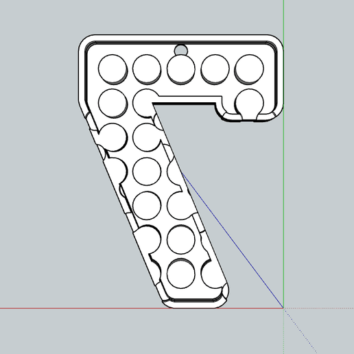 🚧 Number 7 Construction Brick・ STL File for 3D printing・Cults