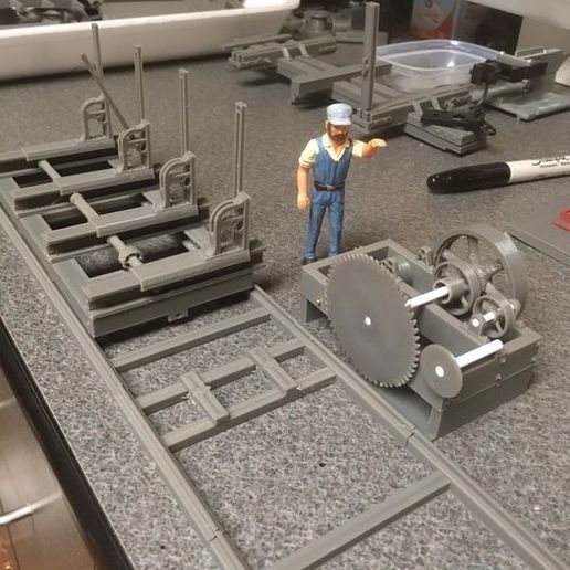 🪚 G Scale Heavy Sawmill・ STL File for 3D printing・Cults