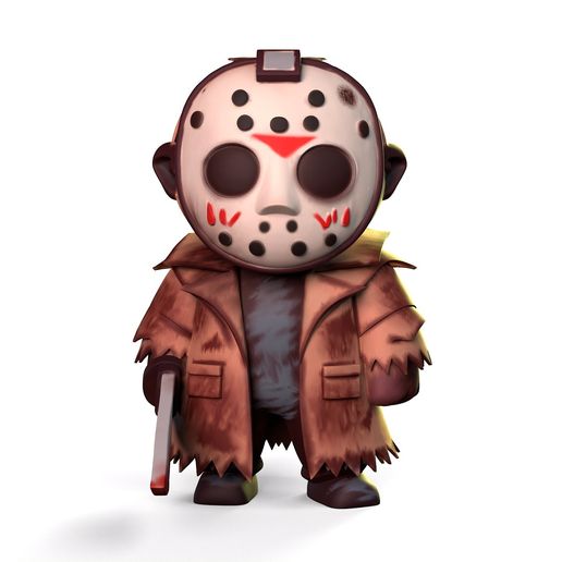 🎃 cartoon Jason Voorhees.・ STL File for 3D printing・Cults