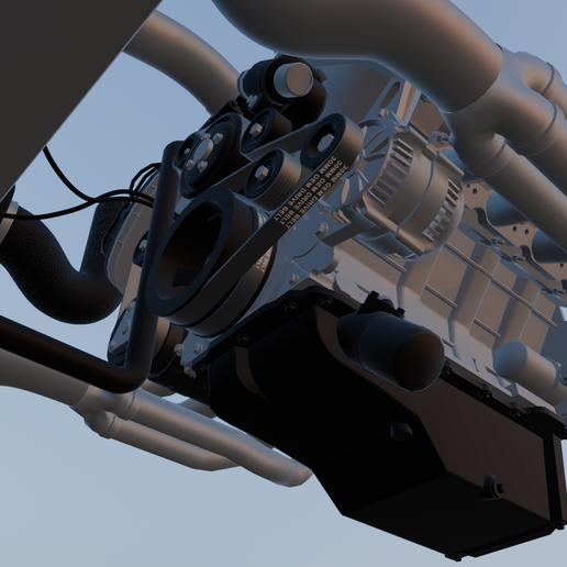 🚙 Ford 5.0Ltr Twin Turbo Engine 3d Build・ STL File for 3D printing・Cults