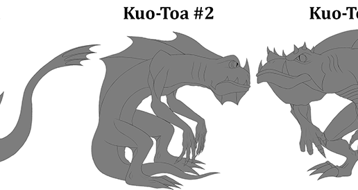 🐠 Kuo-Toa / Deep One / Fish-man Warrior, pose 2・Free 3D File for ・Cults