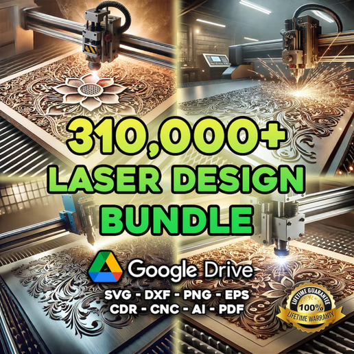 🪞 Mega Laser Cut Files Pack, 300k files 3D 2D, Laser Cut Designs, CNC ...