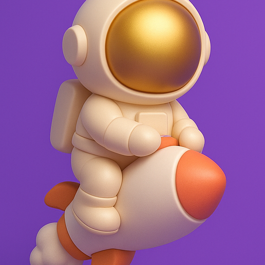 chibi astronaut 3d
