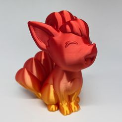 3D printed POKEMON - VULPIX (EASY PRINT NO SUPPORT) • made with Anycubic Mega X・Cults