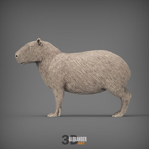 STL file Capybara 3D print model ⛰️ (OBJ)・3D printing template to download・Cults