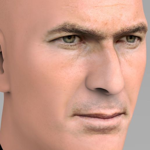 👤 Zinedine Zidane bust for full color 3D printing・ 3D File for 3D ...