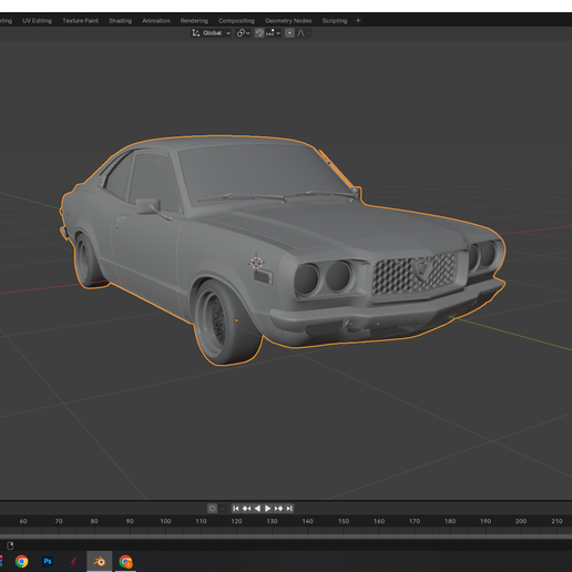 🚗 MAZDA RX3 1973・ OBJ File for 3D printing・Cults