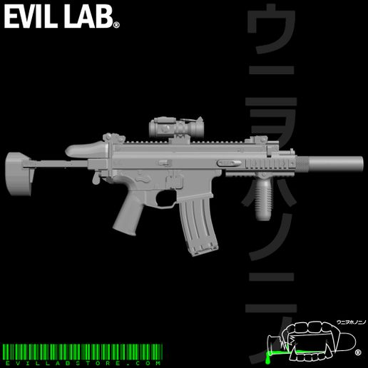 STL file FN SCAR SC V3 scale 1/12 🔫 ・3D print object to download・Cults