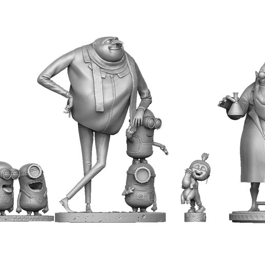 🍌 DESPICABLE ME SET FOR 3D PRINT・ STL File for 3D printing・Cults