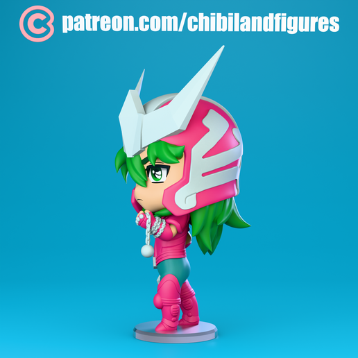 STL file Andromeda Shun Chibi - Saint Seiya Fanart 🎨 ・3D printable ...