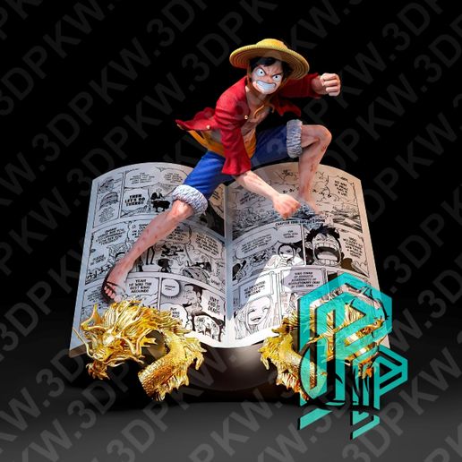3D file The Book of Luffy 📚 ・3D printer model to download・Cults