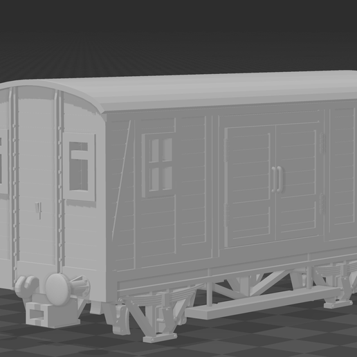 🛄 HO/OO TTTE TWR "Sudric" Baggage Car NEM・ STL File for 3D printing・Cults