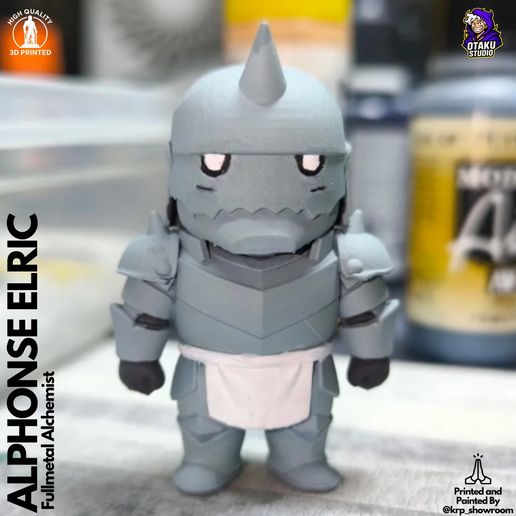 🎨 Chibi Alphonse Elric - FullMetal Alchemist FAN ART 3D Model・ STL File ...