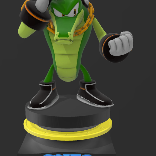 🐊 Sonic Generation - Vector the Crocodile Action Figure・ STL File for ...