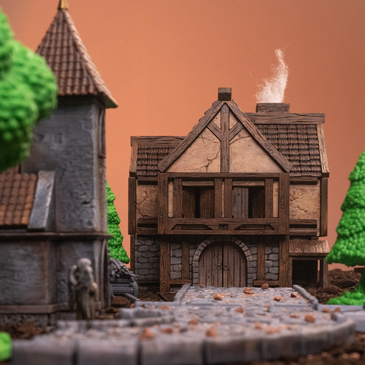 🎲 The Gilded Flagon - Tavern・ STL File for 3D printing・Cults