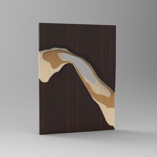 🗿 Multi-layer wall decor・ OBJ File for 3D printing・Cults