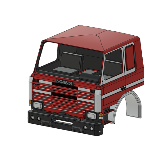 Archivo STL Scania Truck Cab 🚚 ・Diseño para descargar y imprimir en 3D ...