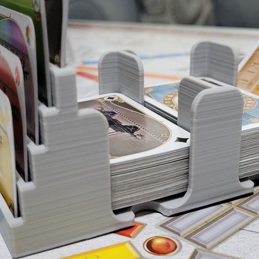 STL file Ticket to Ride compatible Draw and discard station, card tray ...