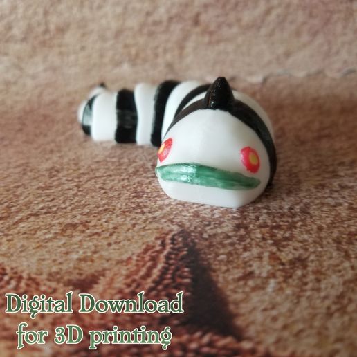👶 Articulated Baby Sandworm・ 3D File for 3D printing・Cults