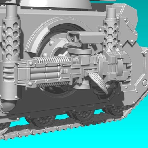 🪖 Modular tank, full options・ 3D File for 3D printing・Cults