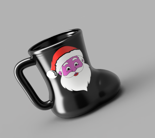 STL file Santa Boot Mug 🎅 (STEP)・3D printer design to download・Cults