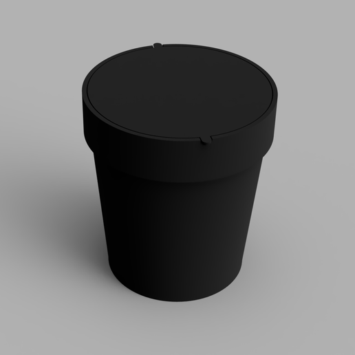 🗑️ Mini Trash can with swinging lid for trash of printer, makeup e.g ...