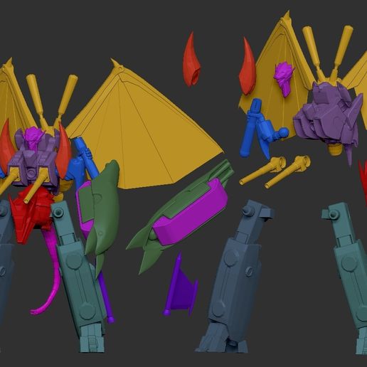 🐉 Yugioh VWXYZ - Dragon Catapult Cannon 3D Printable Model Figure・ STL ...