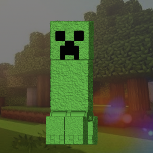 🎬 Minecraft Movie Creeper Articulated Grass Textured MODEL・ STL File ...