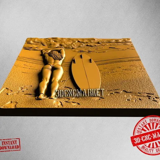 Archivo STL Surfer STL, Surfer 3d figure, stl, 3d printer STL files, 3d ...