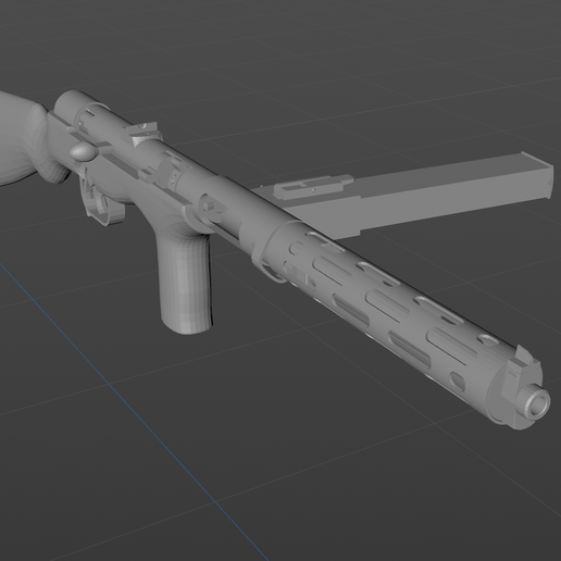 Archivo STL German "Erma" EMP submachine gun digital model material 🔫 ...