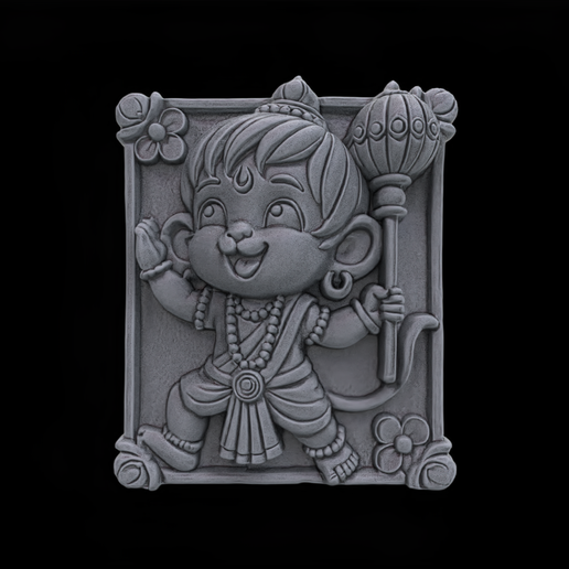 Archivo STL cute hanuman 3dmodel cnc carvings 🏢 (OBJ)・Modelo para ...