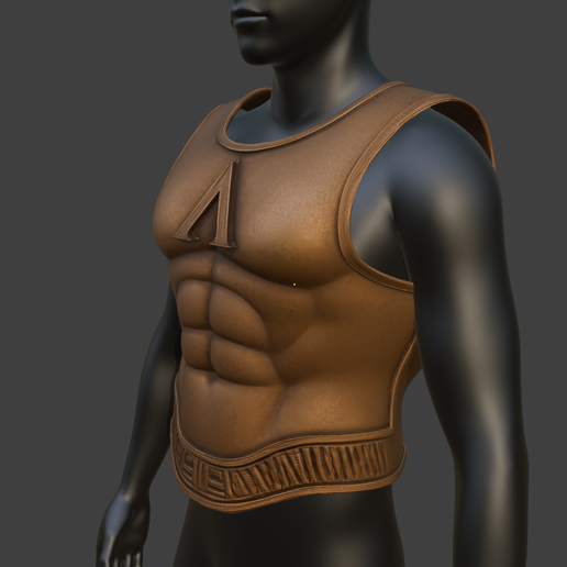 🎭 Spartan Chest Armor・ STL File for 3D printing・Cults
