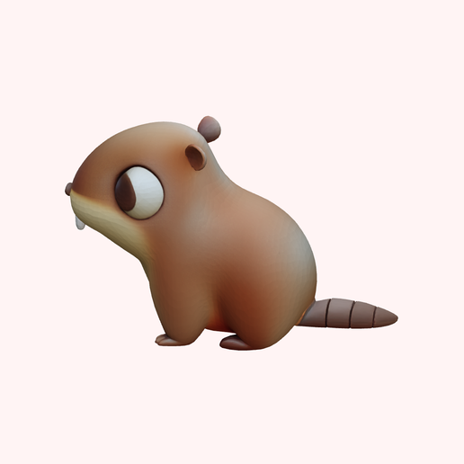 🦫 little beaver・ STL File for 3D printing・Cults