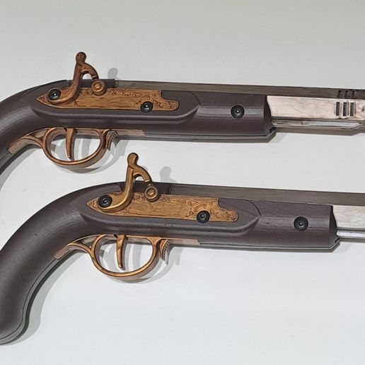 3D printed Functional Airsoft Flintlock Pistol MARK II・Cults