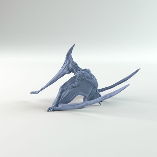 🐦 Pteranodon eating 1-35 scale pre-supported・ 3D File for ・Cults