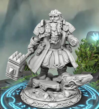 🎲 Noble Dwarf・Free STL File for 3D printing・Cults