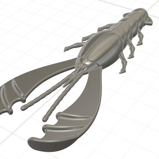 🎣 Soft fishing lure - Crawfish 100mm・ STL file for 3D printing・Cults