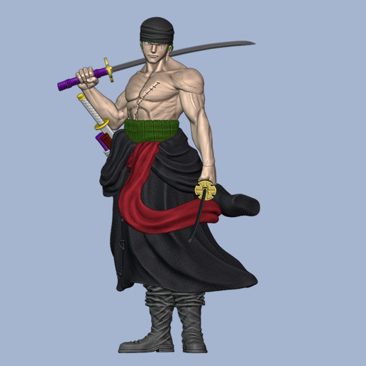 👾 ZORO Time Skip v2・ STL File for 3D printing・Cults