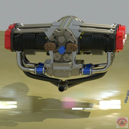 🛩️ LYCOMING O-360 - CESSNA 172 - AIRPLANE ENGINE・ STL File for 3D ...
