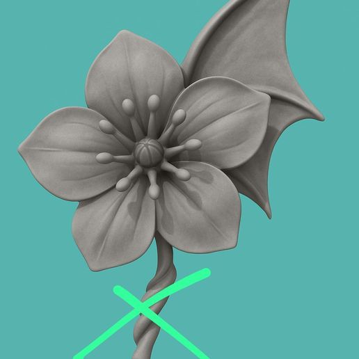💐 flower・ STL File for 3D printing・Cults