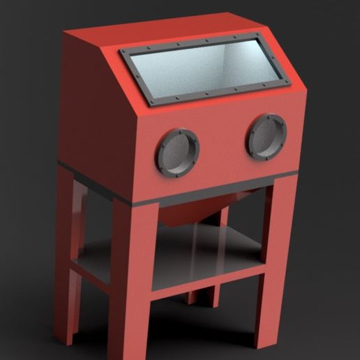⚽ Scale sandblasting cabinet *diorama *scale garage*SGS*・ STL File for ...