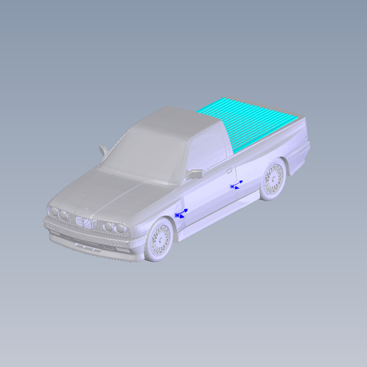 🥵 Hot Wheels BMW M3 Wagon Pick-Up Conversion Kit・ STL File for 3D ...
