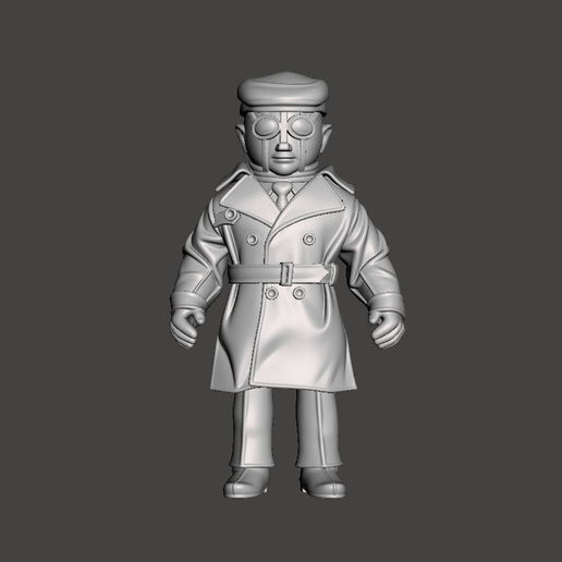 🤖 RETRO ROBOT DETECTIVE K TOKUSATSU FAN ART SOFUBI・ OBJ File for 3D ...